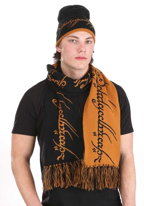 Lord of the Rings One Ring Winter Knit Hat & Scarf Set | Lord of the ...