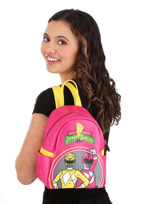 Yellow & Pink Power Rangers Mini Backpack | Power Rangers Accessories
