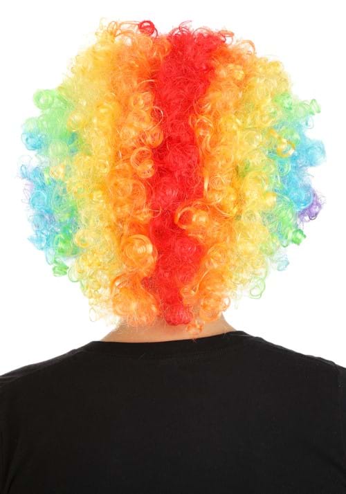 Rainbow Afro Clown Costume Wig for Adults | Clown Accessories