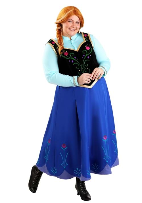 Women's Plus Size Premium Disney Frozen Anna Costume | Disney Costumes
