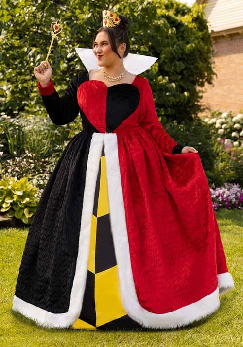Plus Size Authentic Disney Queen of Hearts Women's Costume Dress ...