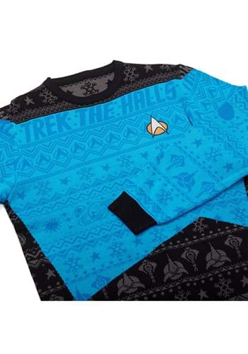 Star Trek Blue Christmas Sweater