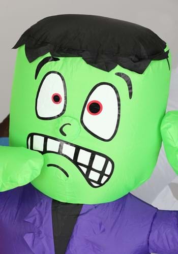 4FT Spooky Inflatable Halloween Hearse Decoration