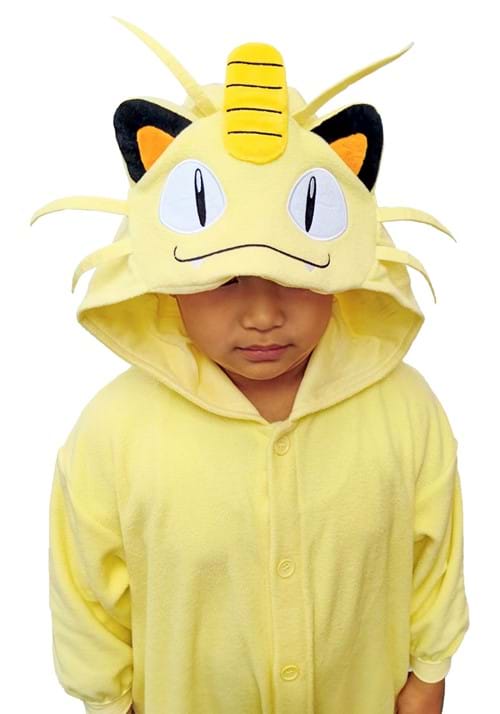 Kid's Pokemon Meowth Kigurumi Costume