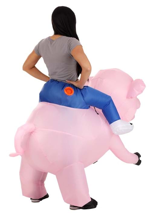 Inflatable Ride on Pig Adult Costume