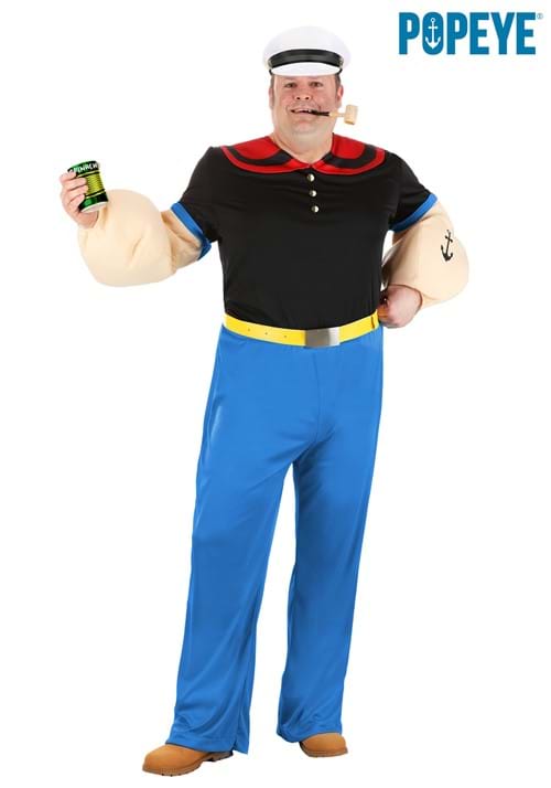 Plus Size Popeye Men's Costume | Exclusive Costumes