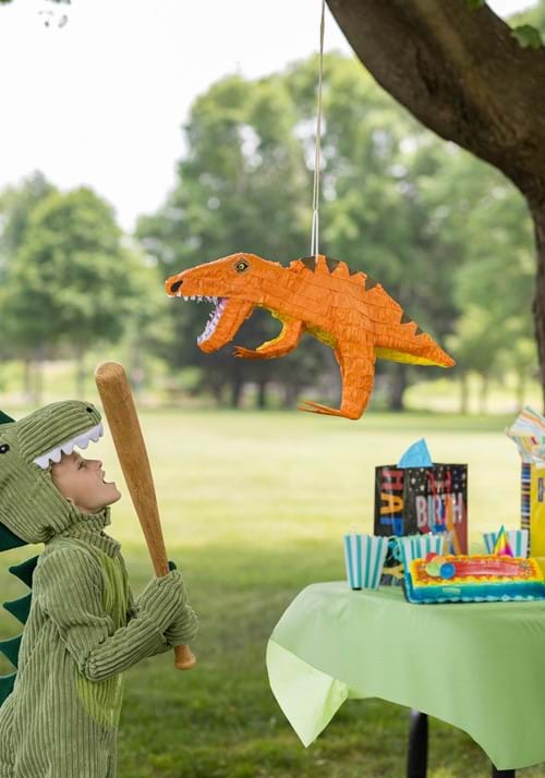 13.5-Inch T-Rex Party Dinosaur Piñata Decoration | Halloween Party Supplies