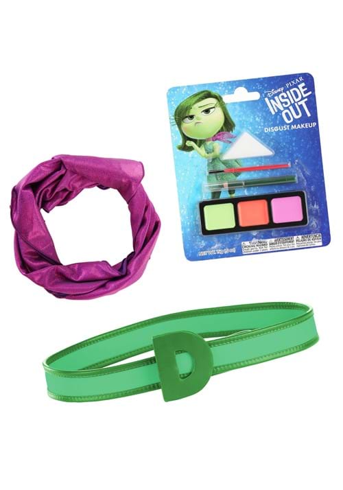 Women's Disney Inside Out Disgust Wig, Scarf & Belt Accessory Kit ...