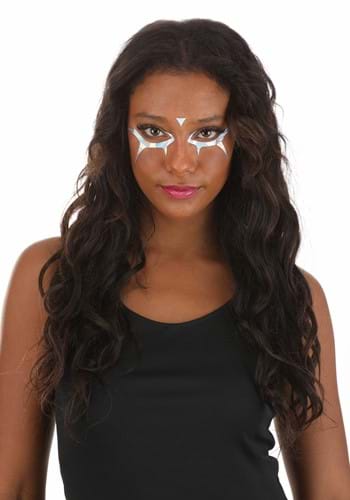 Death Stare Rainbow Chrome Holographic Face Decals
