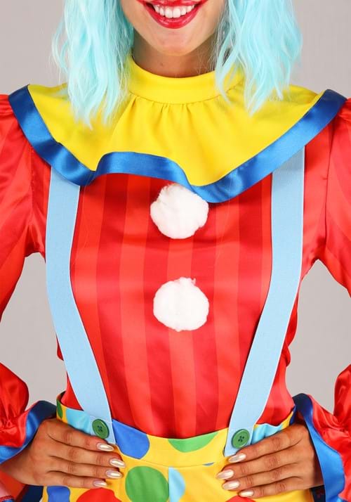 Adult Posh Polka Dot Clown Costume Womens Clown Costumes