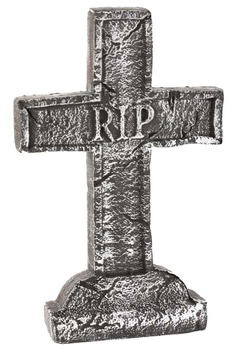 23-Inch Halloween RIP Cross Decoration | Graveyard Decorations