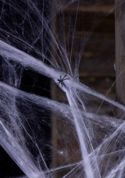 800 Square FT White Spider Web Halloween Prop | Spider Webs