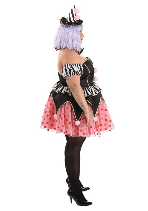 Women's Plus Size Cupcake Clown Costume | Adult Clown Costumes