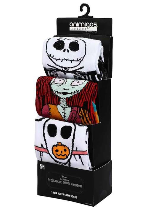 Nightmare Before Christmas 3 Pair Youth Character Socks