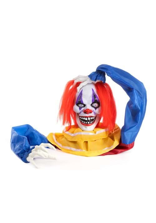 14" Animated Head Popping Clown Ground Breaker Halloween Prop | Evil ...