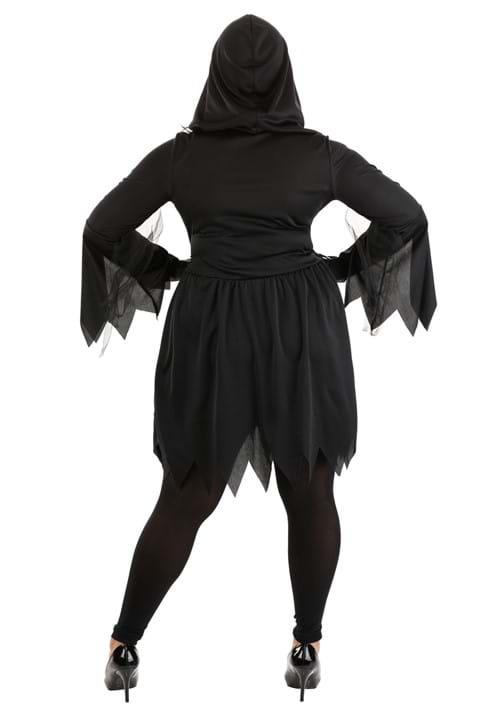 Women's Plus Sized Death Costume Dress | Adult Grim Reaper Costumes