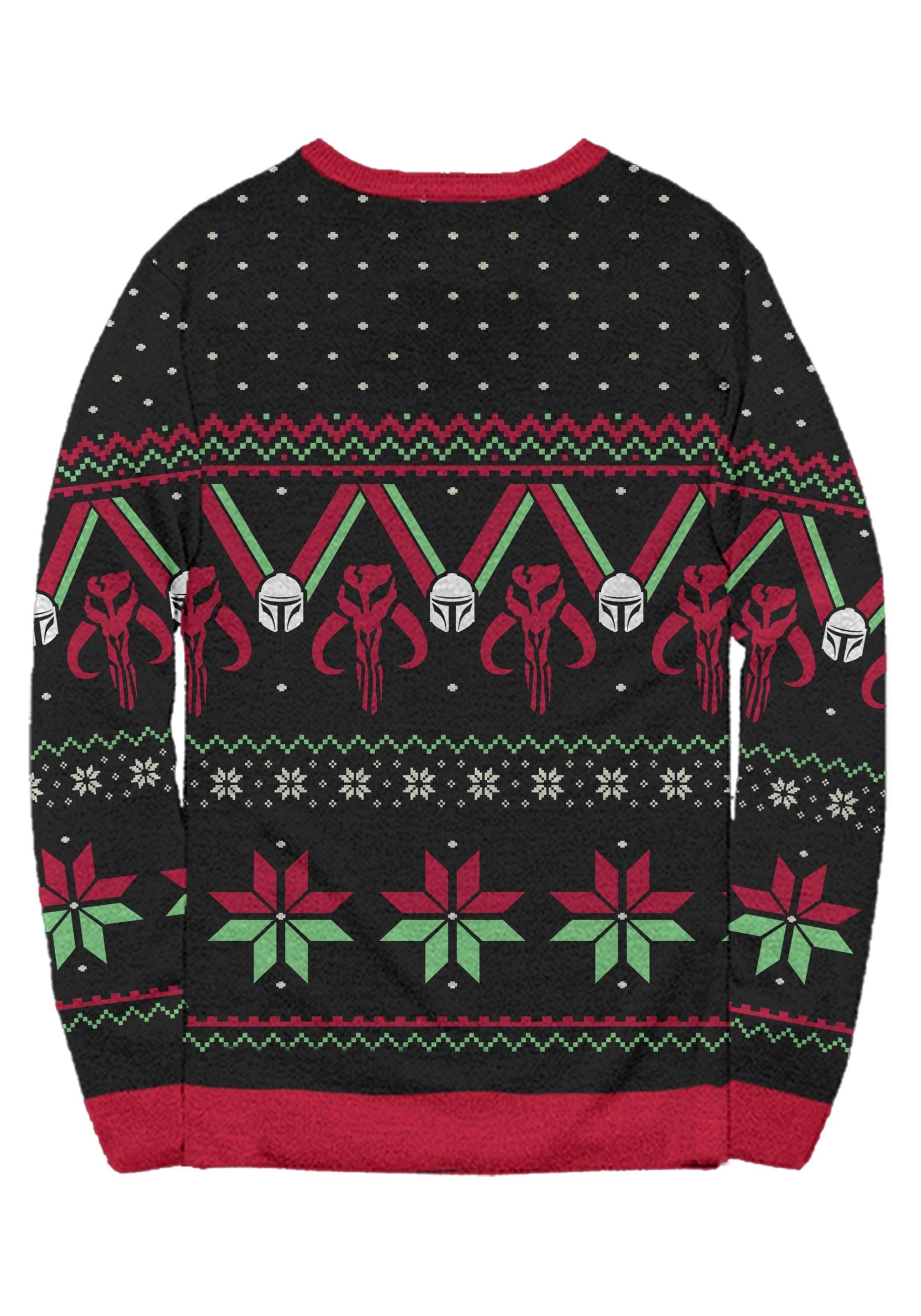 Adult Grogu Wreath Holiday Sweater