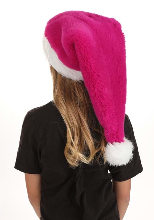 Pink Extra Long Santa Hat | Christmas Accessories
