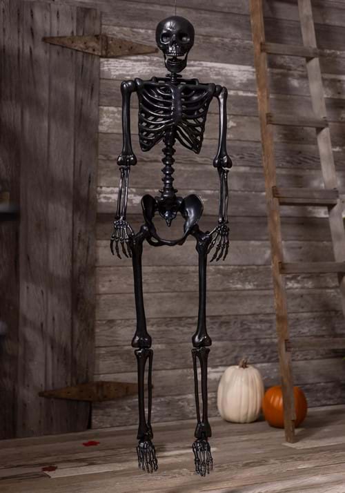 5FT Crazy Bones Poseable Skeleton in Black Decoration | Skeleton ...