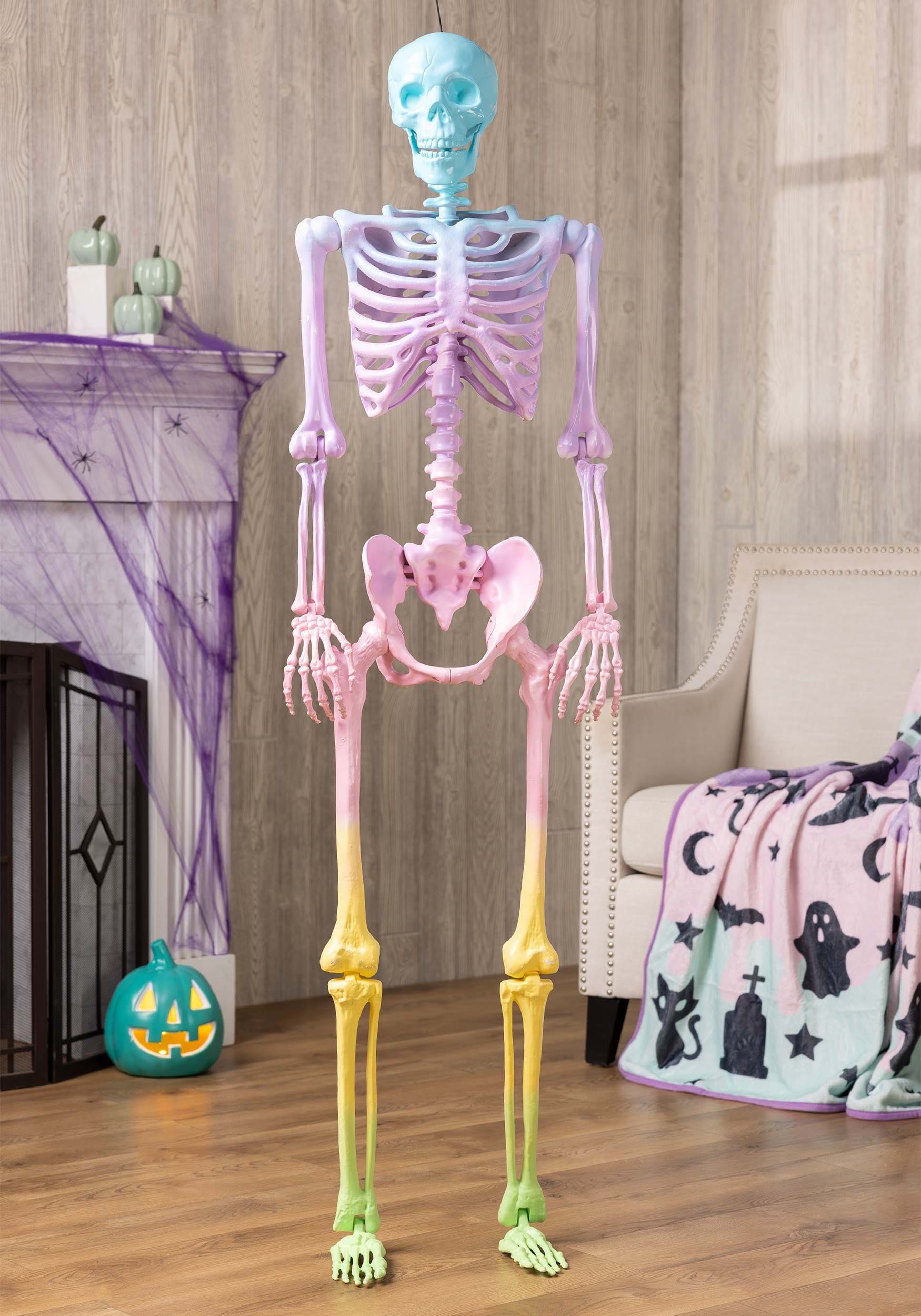 Rainbow Crazy Bones Poseable Skeleton