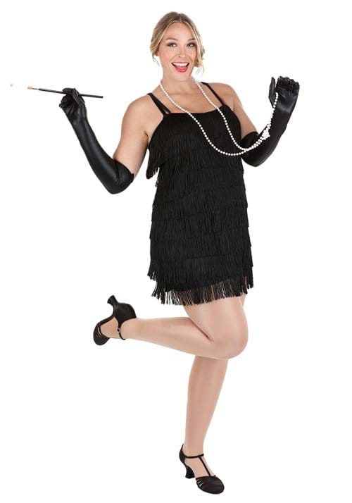 Black Fringe Flapper Women's Costume | Flapper Costumes