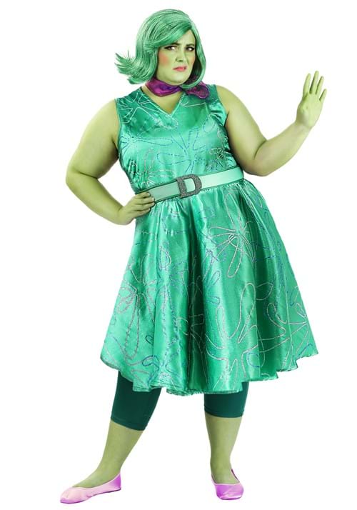 Women's Plus Size Disney and Pixar Inside Out Disgust Costume | Pixar ...