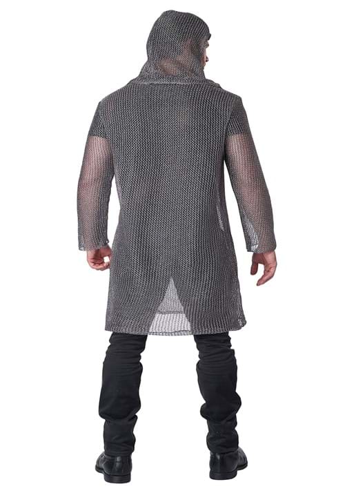 Adult Metallic Knit Chainmail Tunic & Cowl Costume
