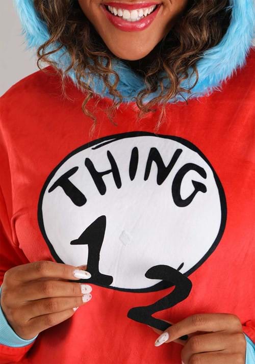 Dr. Seuss Thing 1 & 2 Adult Hoodie Costume Top | Dr. Seuss Costumes