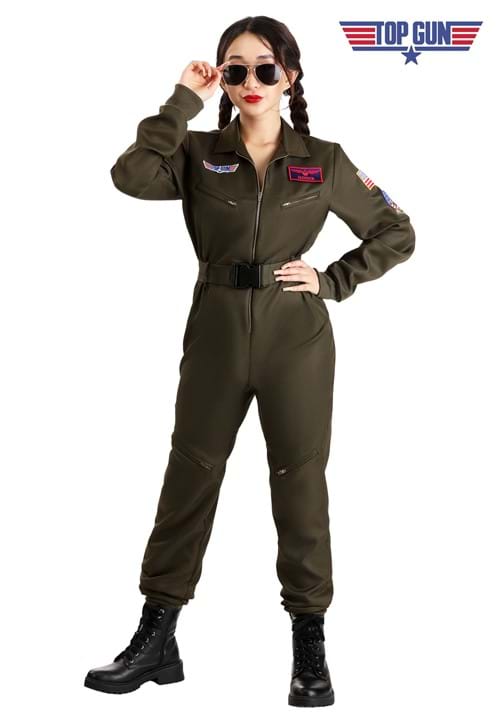 Flight Suit Top Gun Women's Costume | Top Gun Costumes