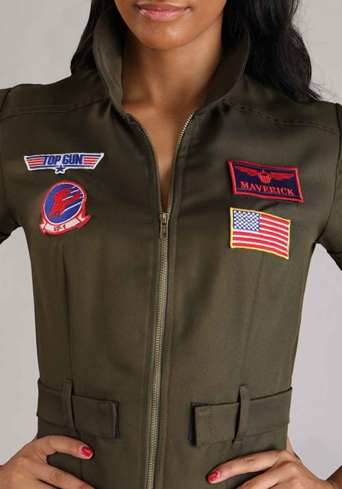 Flight Suit Top Gun Women's Costume Dress | Top Gun Costumes