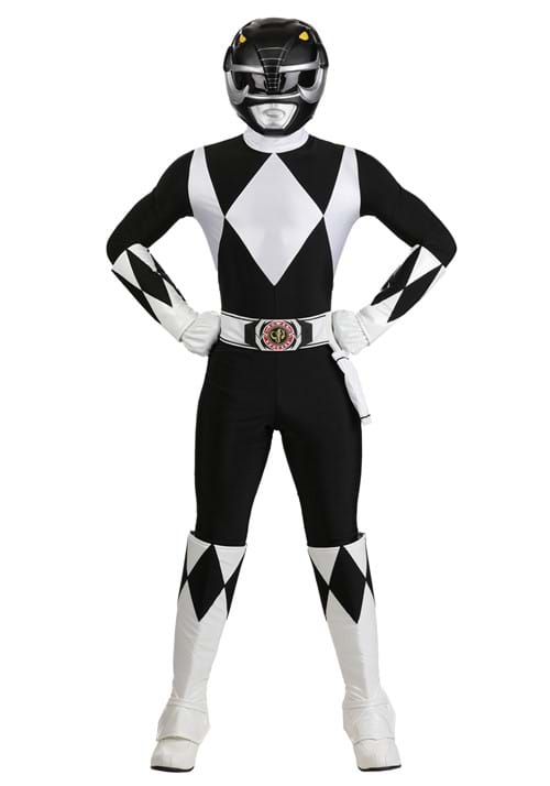 Authentic Power Rangers Men's Black Ranger Costume | TV Show Costumes