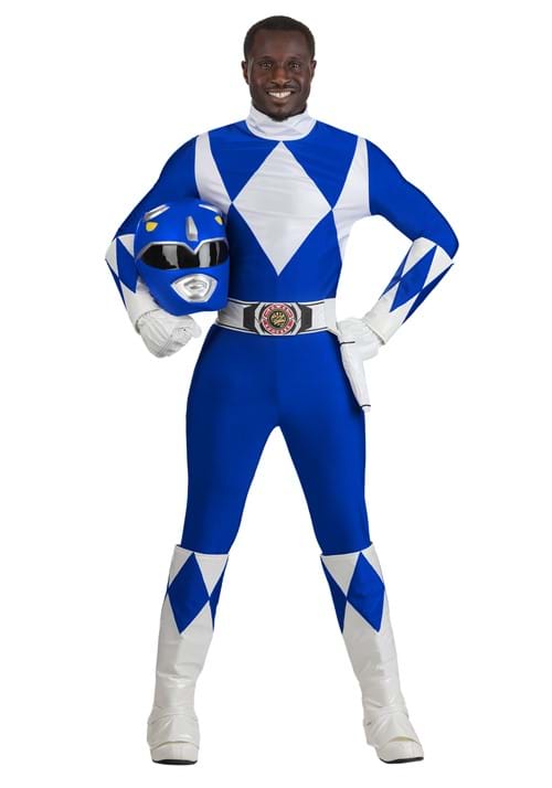 Authentic Power Rangers Men's Blue Ranger Costume | TV Show Costumes