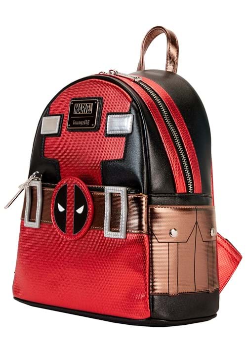 Marvel Loungefly Metallic Deadpool Cosplay Mini Backpack