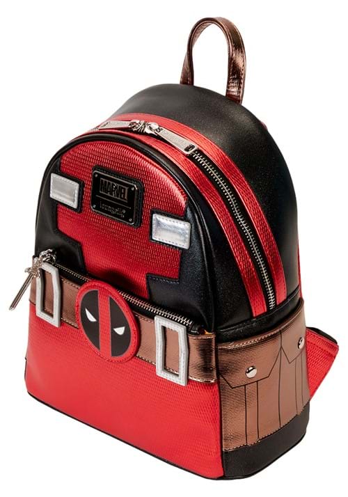 Marvel Loungefly Metallic Deadpool Cosplay Mini Backpack