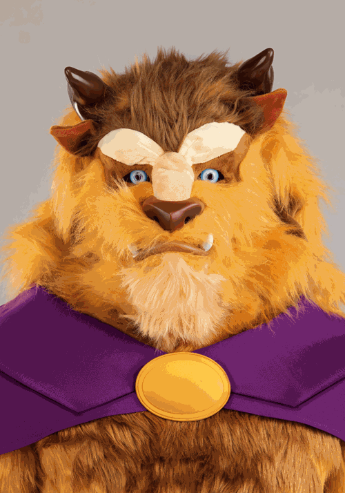 Plus Size Authentic Caped Disney Beast Men's Costume | Beauty and the ...