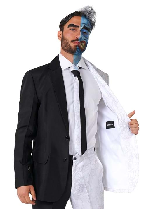 Adult Batman Villains Two Face Costume Suit | Batman Villains Costumes