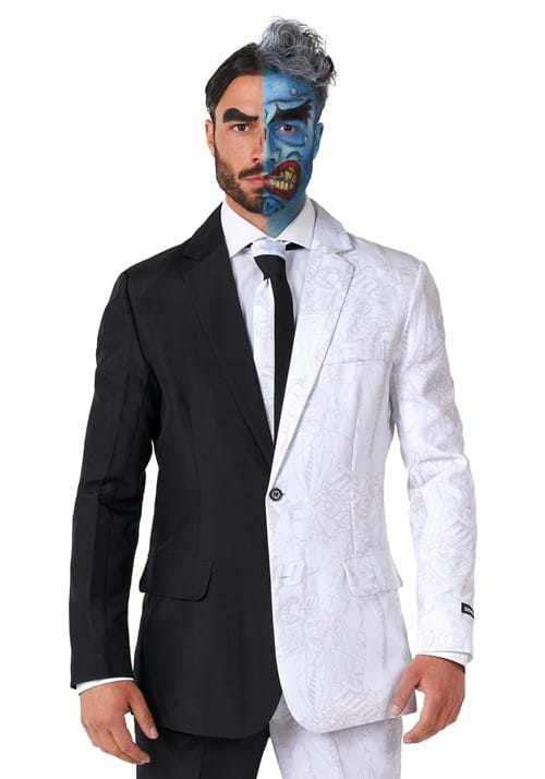 Adult Batman Villains Two Face Costume Suit | Batman Villains Costumes