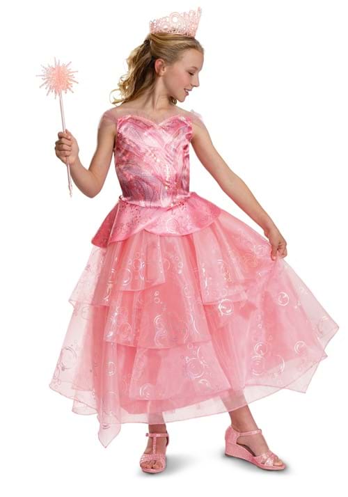 Wicked Deluxe Glinda Girl's Costume | Wicked Costumes