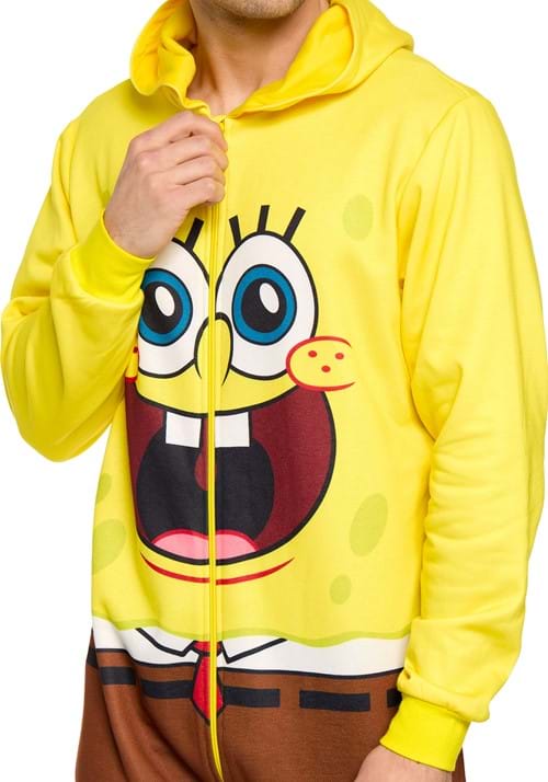 Adult SpongeBob SquarePants Costume SpongeBob Onesie | SpongeBob Costumes