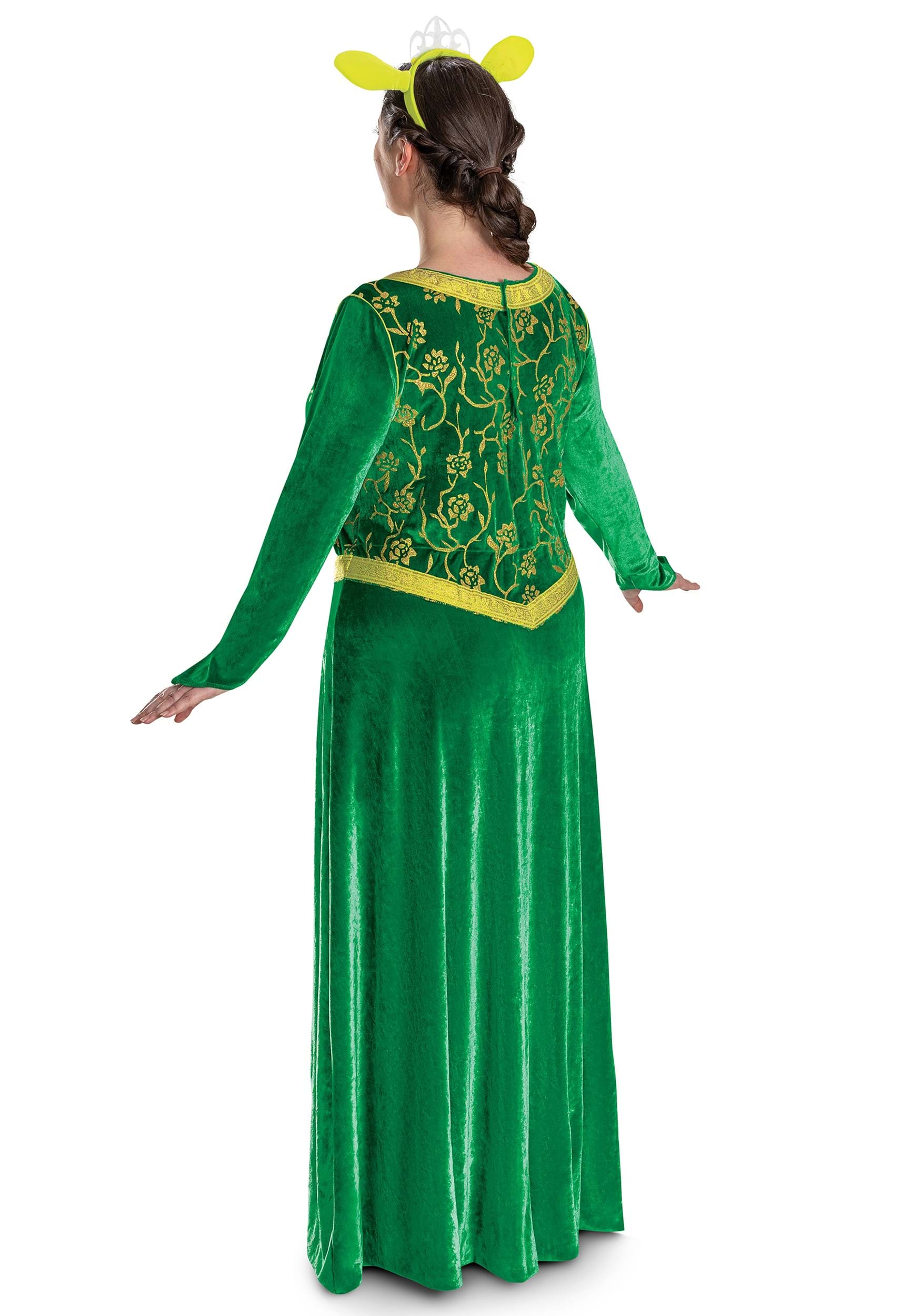 Deluxe Shrek Fiona Women's Costume Dress | Shrek Costumes