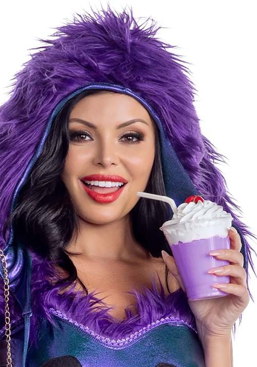 Sexy Purple Grim Milkshake Monster Women's Costume | Food Costumes