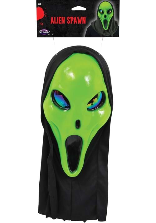 Adult Green Alien Spawn Costume Mask | Alien Costume Masks