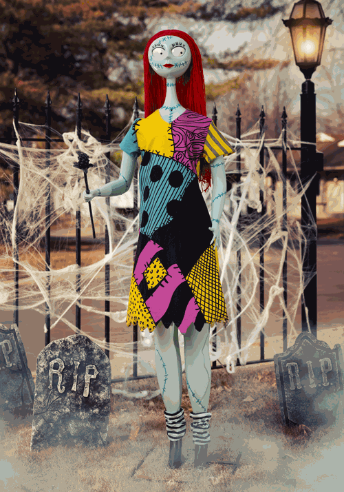 5.8FT Nightmare Before Christmas Sally Animatronic Halloween Prop ...