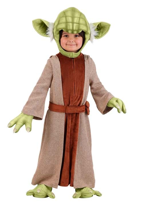 Deluxe Hooded Star Wars Toddler Yoda Costume | Star Wars Costumes