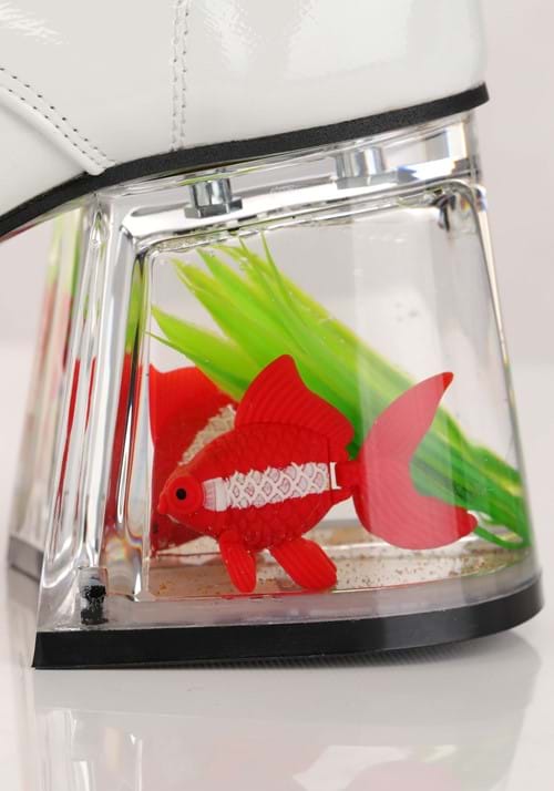 White Goldfish Platform Shoes Adult | Costume Shoes