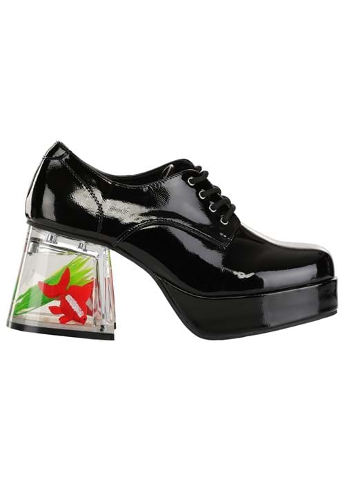 Adult Black Goldfish Pimp Shoes | Costume Shoes