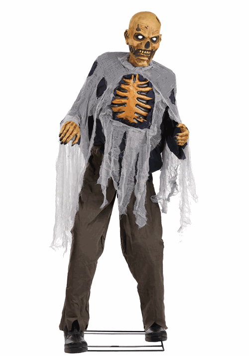 5.9FT Lumbering Zombie Animatronic Prop Decoration | Halloween Animatronics