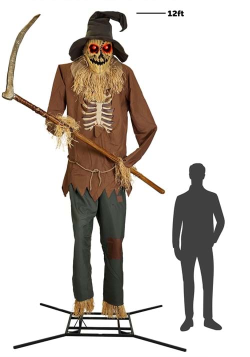 12FT Animatronic Scarecrow Decoration - Tekky | Halloween Animatronics
