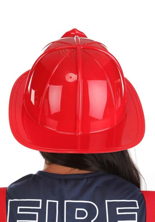 Red Firefighter Costume Helmet for Adults | Firefighter Accessories