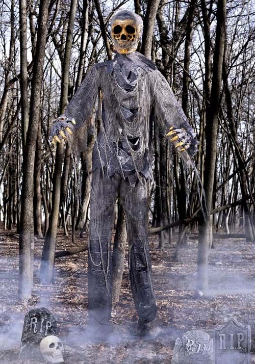 12FT Lighted Zombie Decoration | Halloween Animatronics